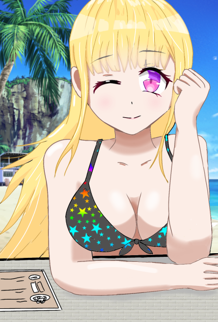 summer beach - ibisPaint