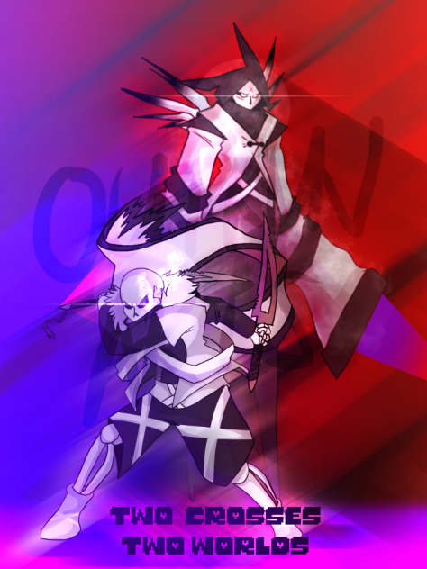 Cross and X, COMPLETED ARTWORK - ibisPaint