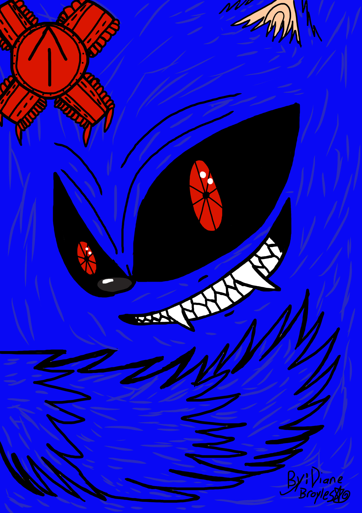 Super Fluffy Sonic(up close) - ibisPaint