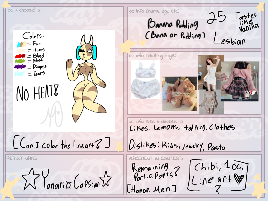 NORA REWARD SHEET!!!11!!1!!1! - ibisPaint