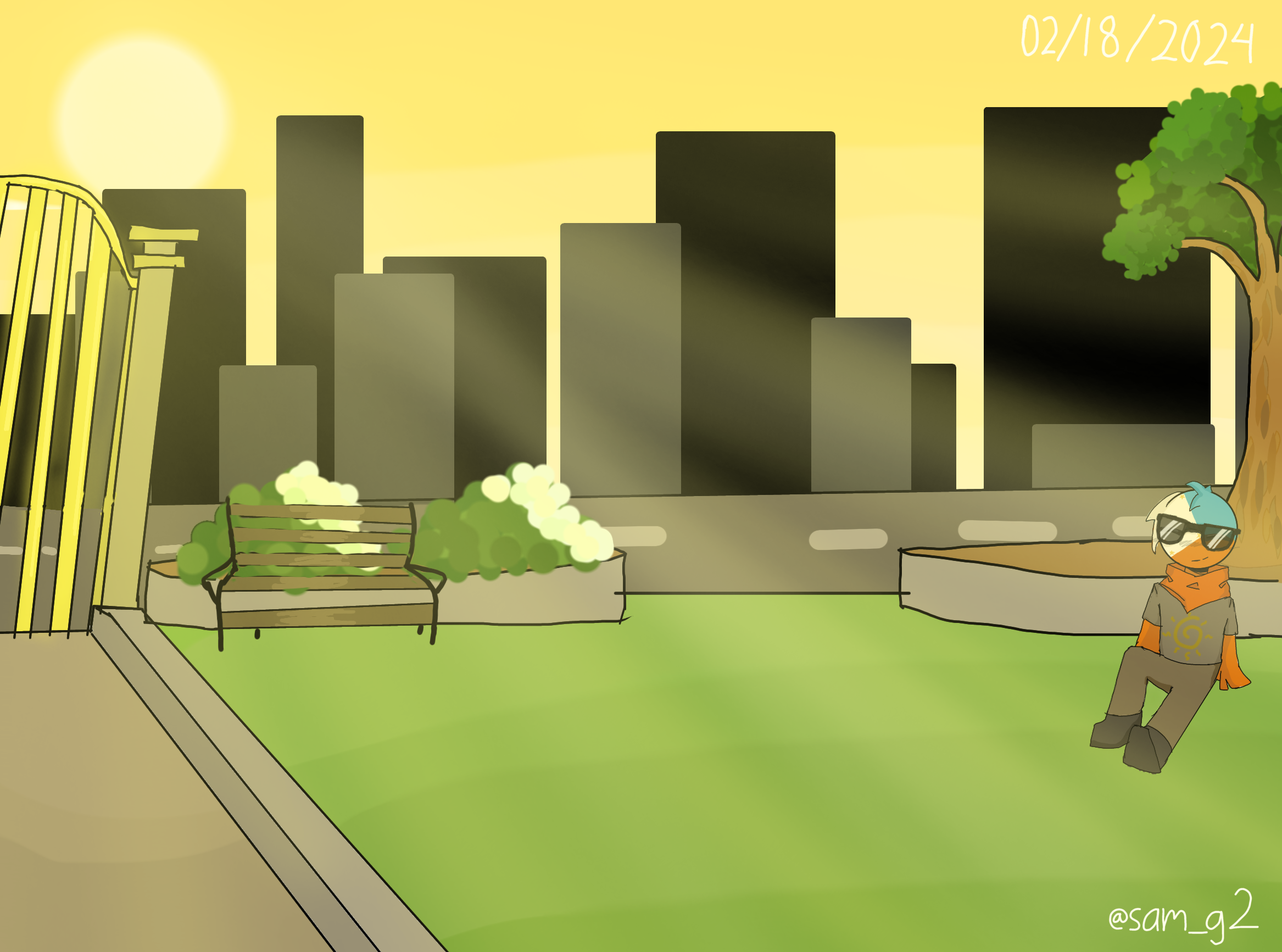 Philippines in the park - ibisPaint