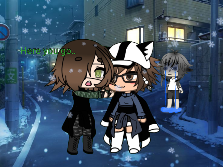 me,beth n mag in snow - ibisPaint