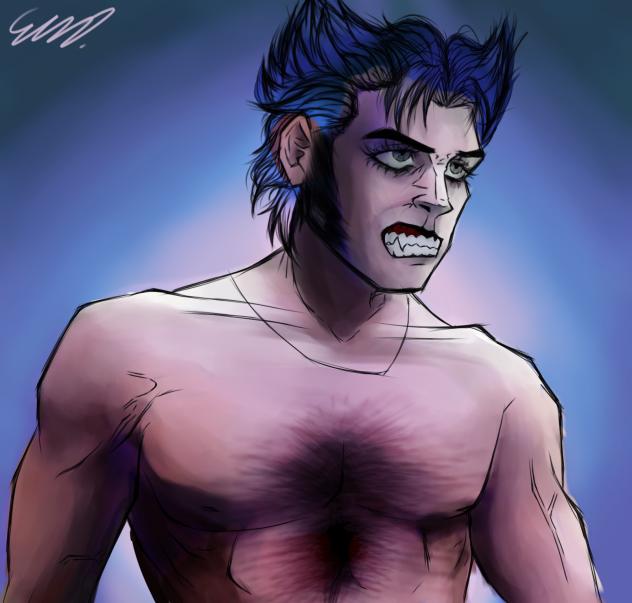 Wolverine drawing - ibisPaint