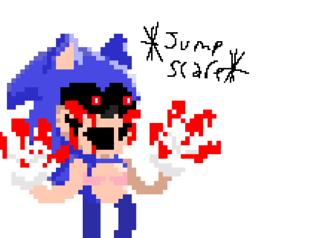 my dingus if I was in sonic.exe - ibisPaint