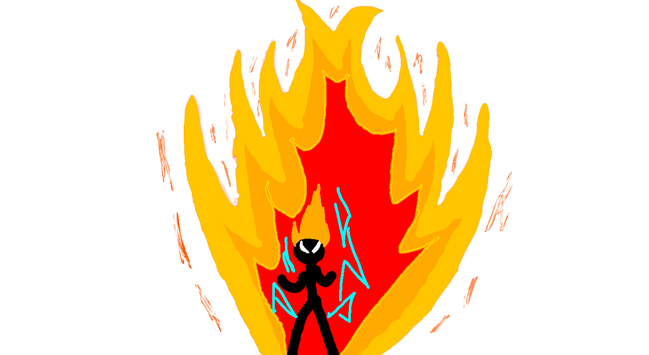 stick man super saiyayin - ibisPaint