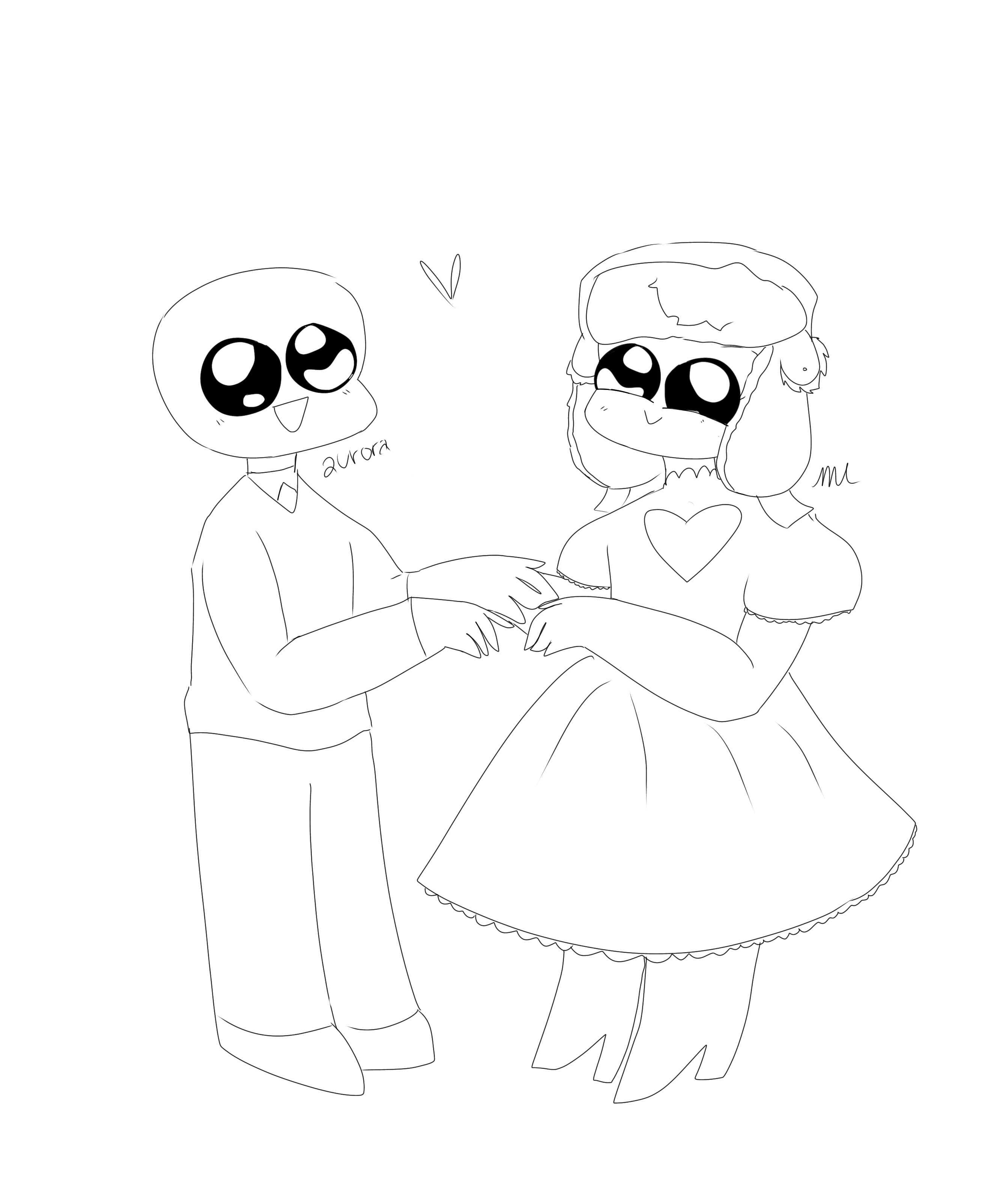 Aurora and I getting married - ibisPaint