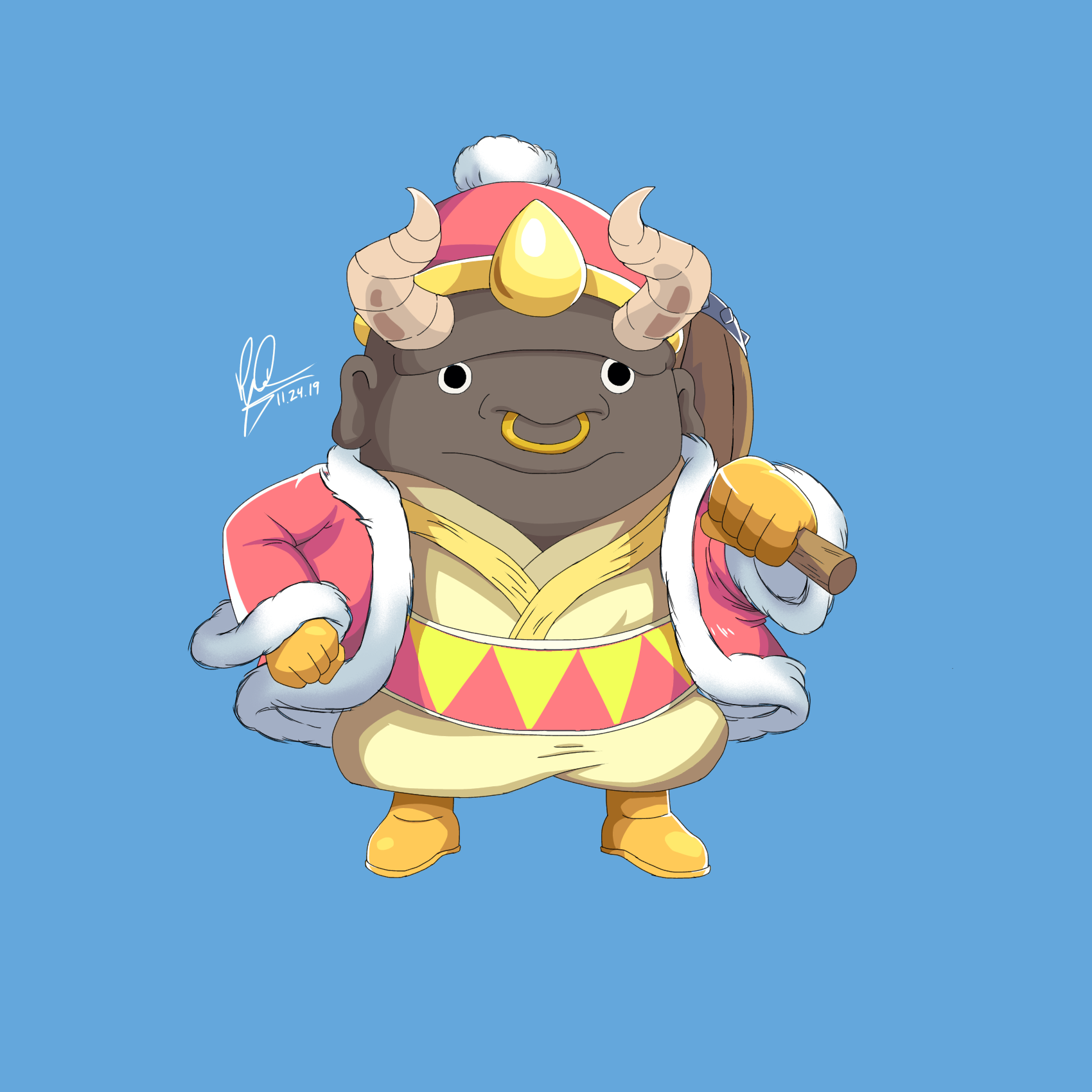 Daikokuten as King Dedede - ibisPaint