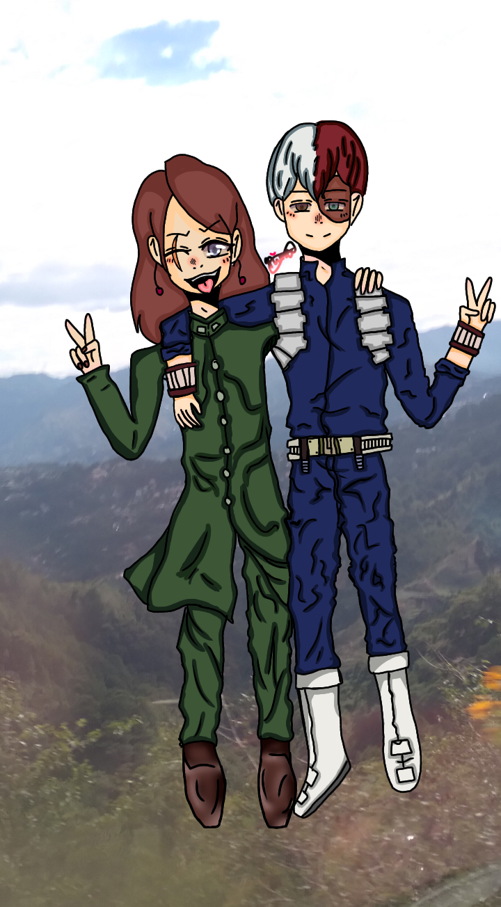 Me and my friend cosplaying - ibisPaint