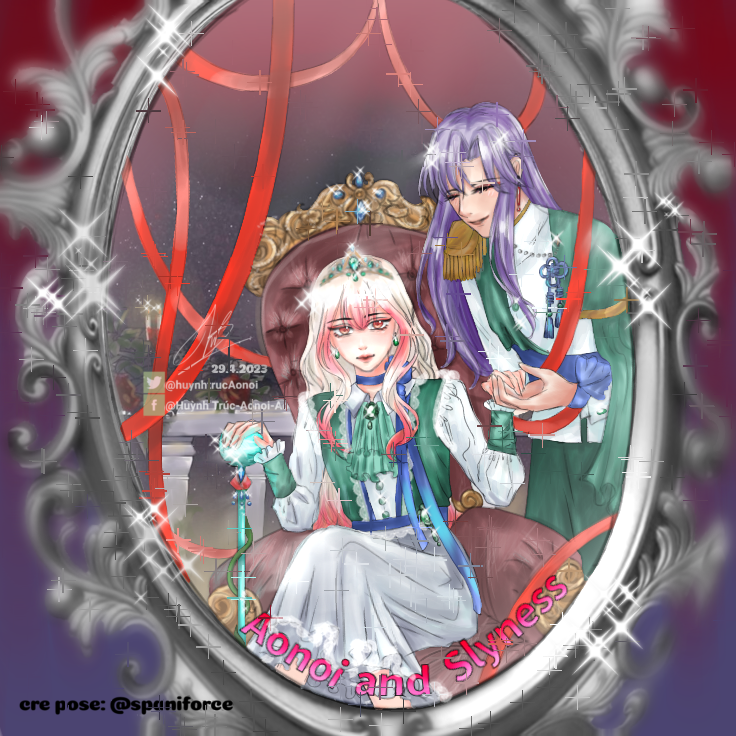 Aonoi and Slyness - ibisPaint