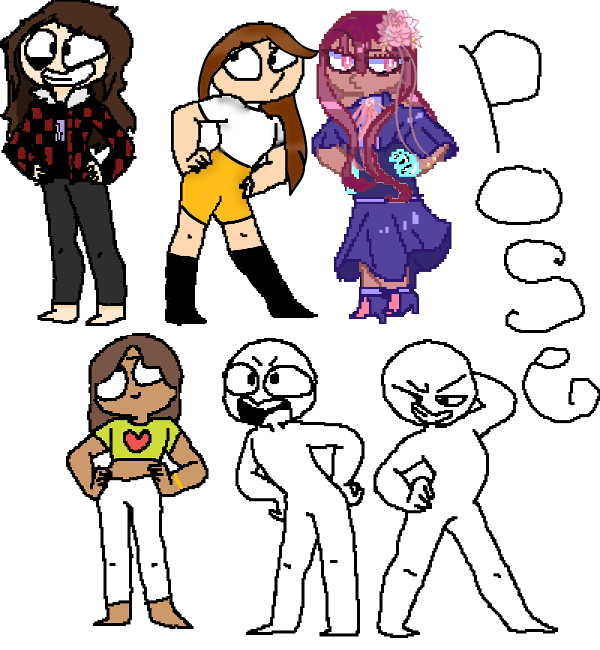 pixel pose collab - ibisPaint