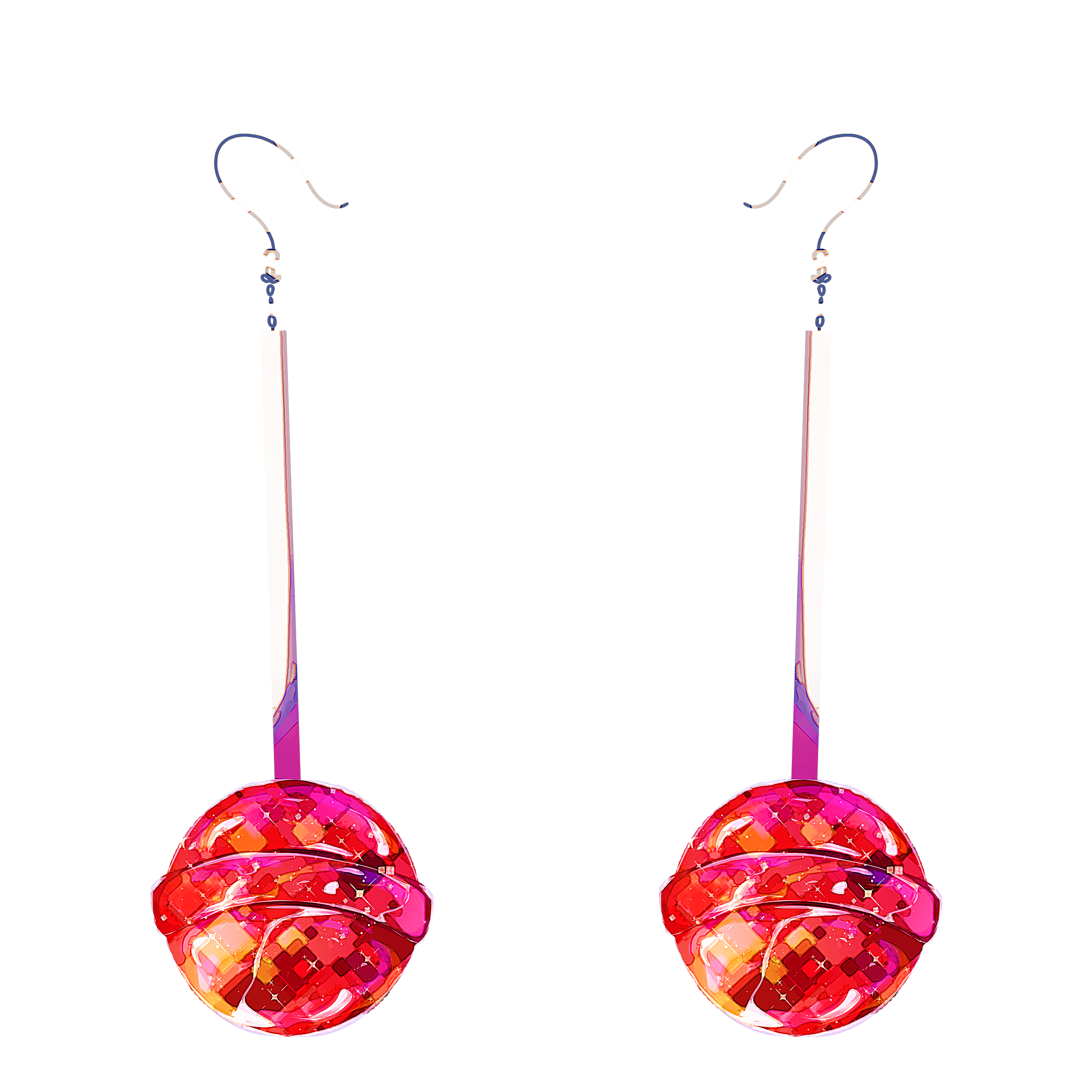 Red Lollipop earrings - ibisPaint