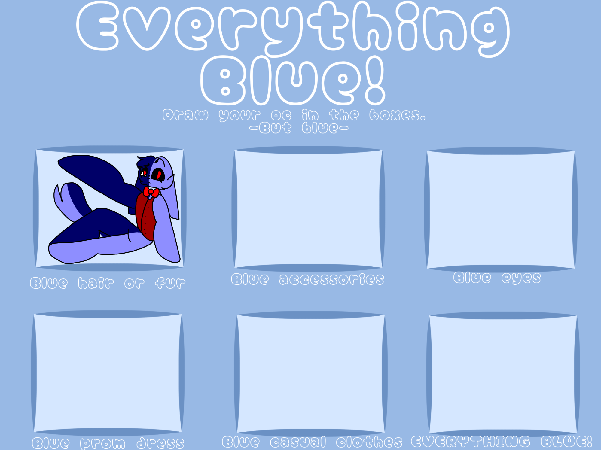 Everything blue collab - ibisPaint