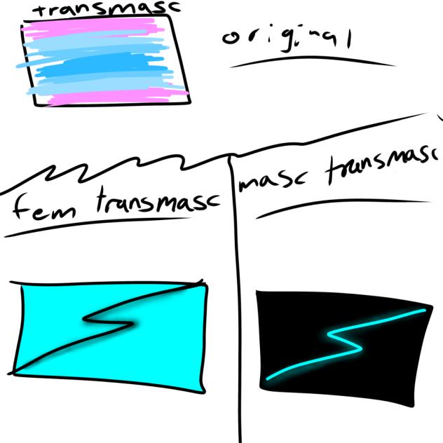 Transmasc flag original vs my ver - ibisPaint