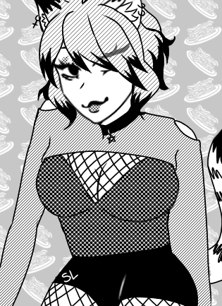 Big boba goth gf garfield - ibisPaint