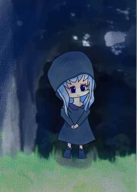 In the dark scary forest - ibisPaint
