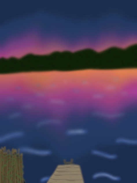 lovely lake - ibisPaint