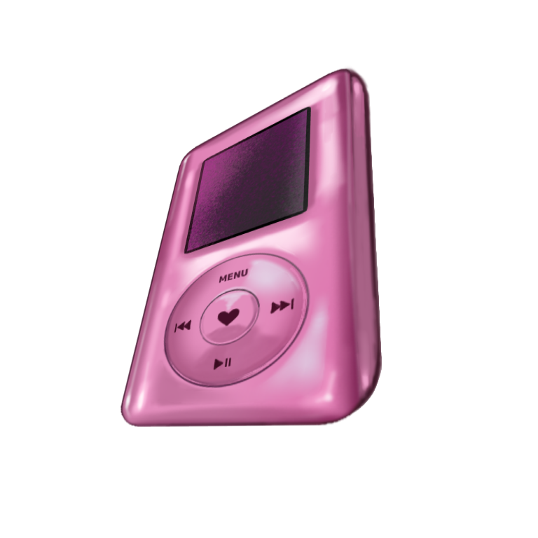 pink mp3 player - ibisPaint