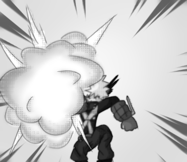 bakugo explosion - ibisPaint