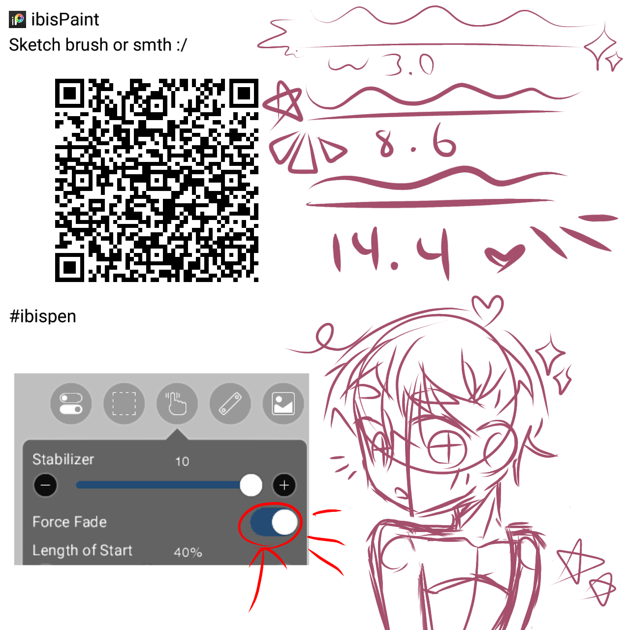 Sketch brush or Lineart ig idk - ibisPaint