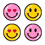 2yk smiley face pixel - ibisPaint