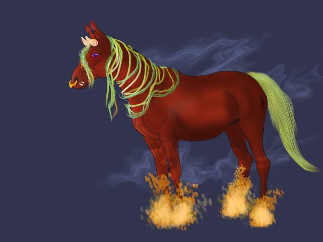 Demonic, nature elemental creature - ibisPaint