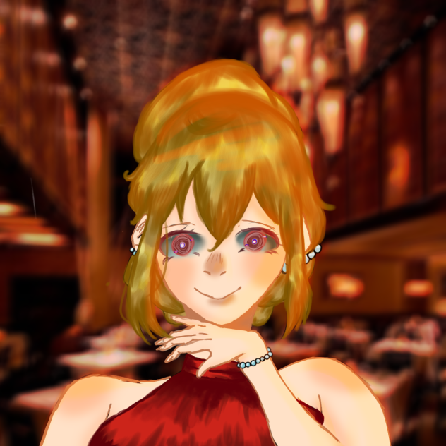 A date at a restaurant - ibisPaint