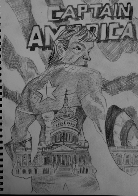 Captain of America （Donald trump) - ibisPaint