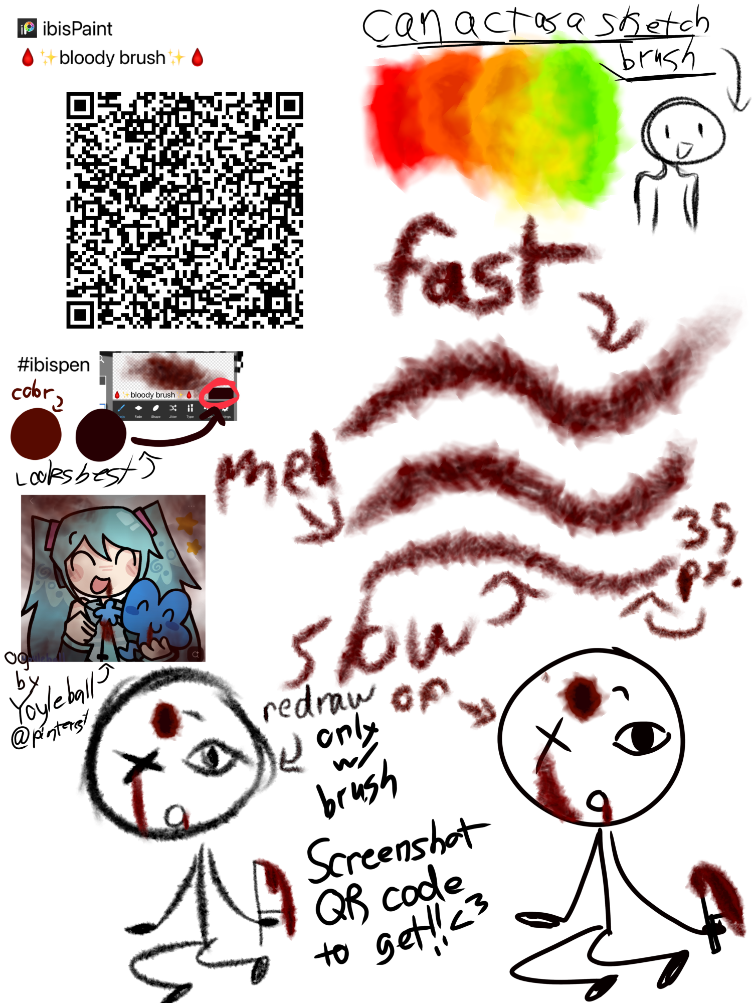 Bloody brush showcase - ibisPaint