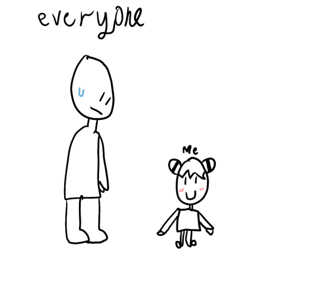 Me vs everyone in school - ibisPaint