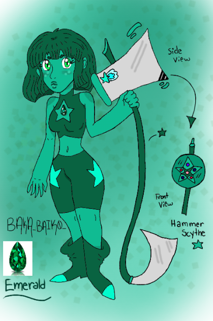 Gemsona, Emerald - ibisPaint