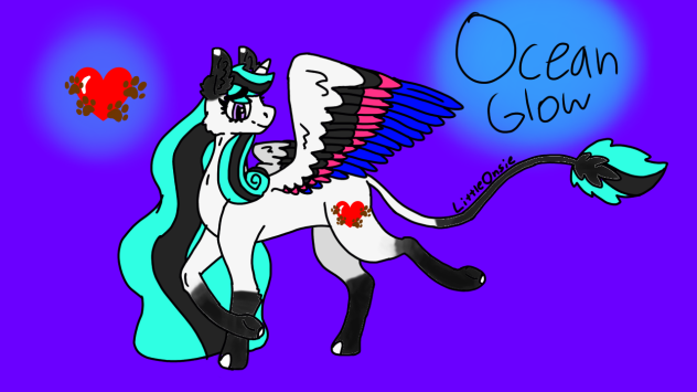 Ocean Glow I Mlp Alicorn OC I Redesign - ibisPaint