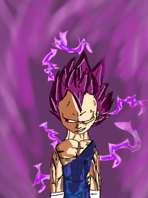 dibujo vegeta ultra ego - ibisPaint