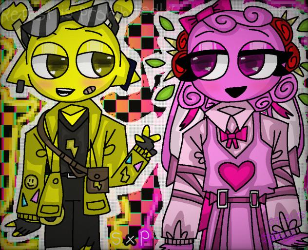 (-Simon x Pinki)- 💛🩷 - ibisPaint