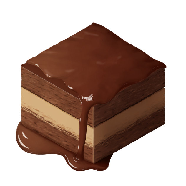 Chocolate Mousse Cake - ibisPaint