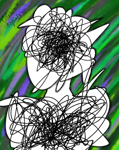 A Scribble Person with background Color - ibisPaint