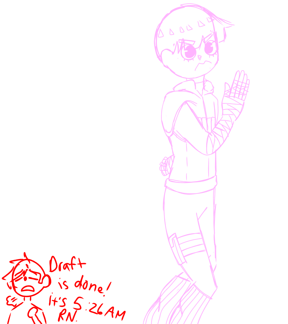 Rock Lee Pt.1 final sketch - ibisPaint