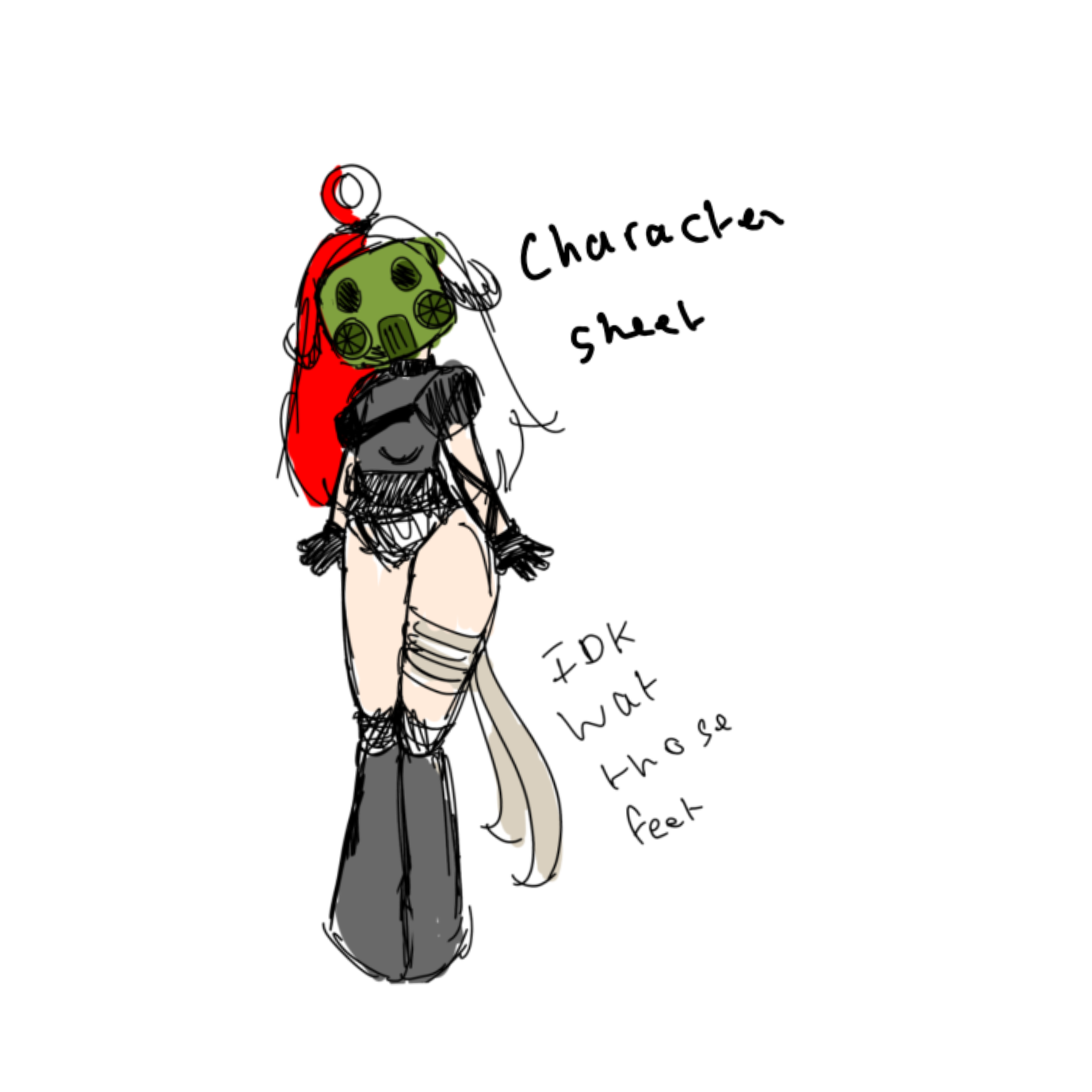 Character sheet for UNKNOWN - ibisPaint