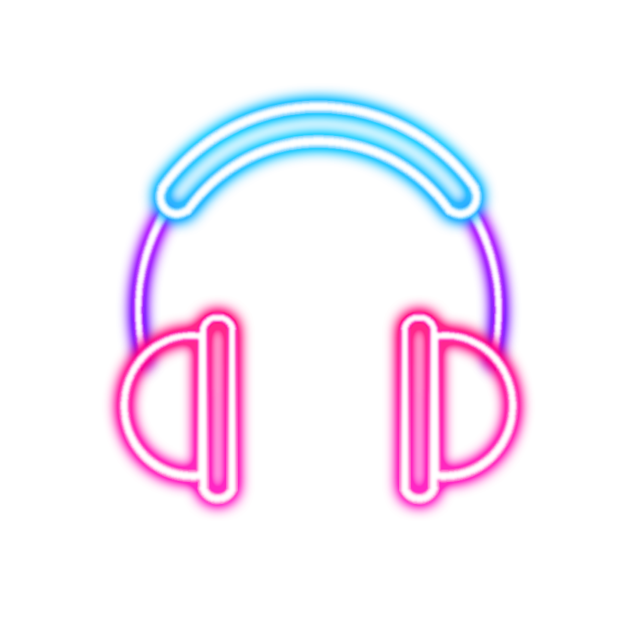 Headphones neon sign - ibisPaint