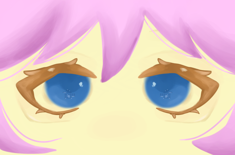 her gaze softened - ibisPaint