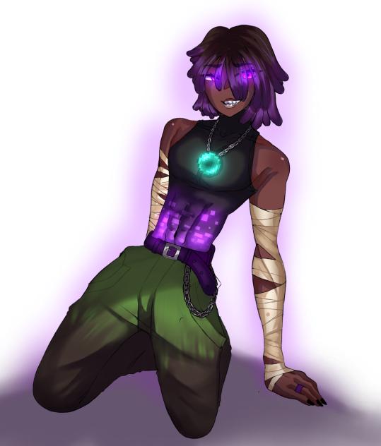 Human enderman - ibisPaint