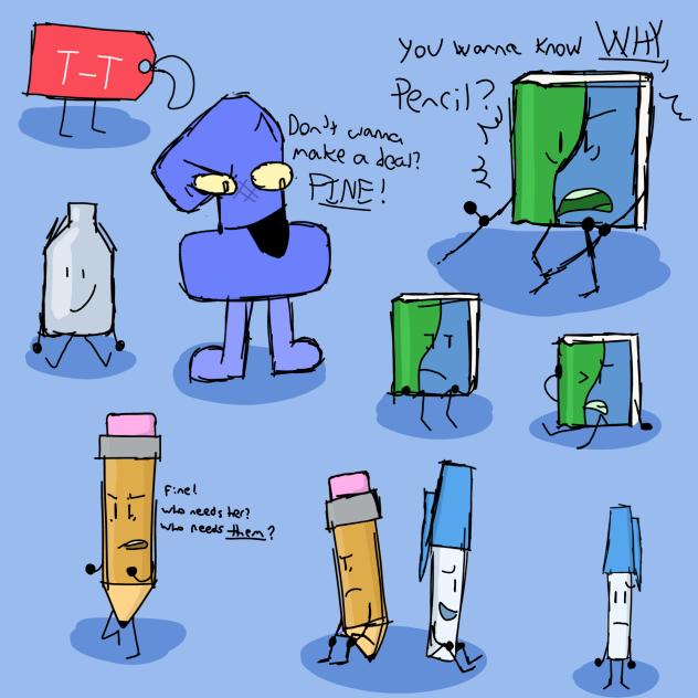 rare bfdi doodle page - ibisPaint
