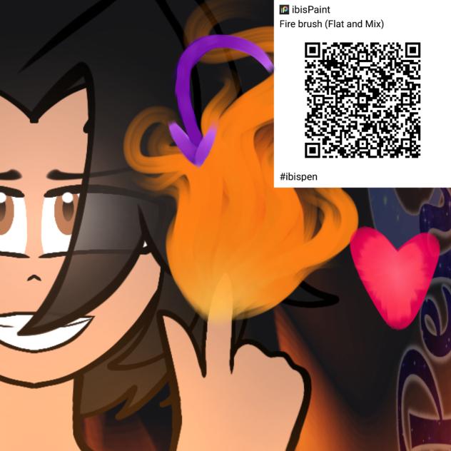 Fire brush Flat and Mix - ibisPaint