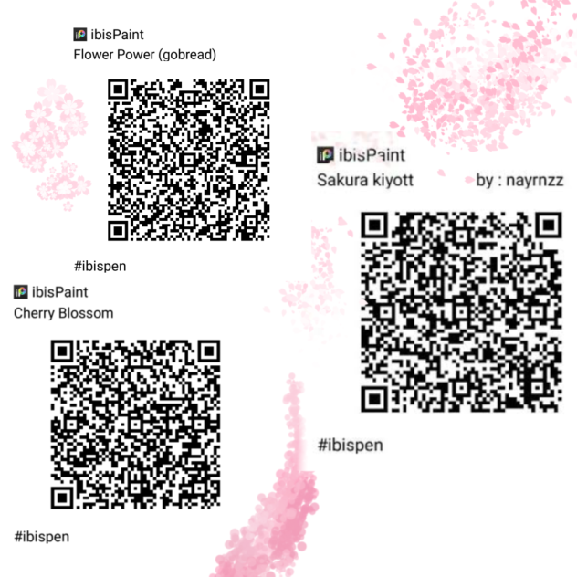 cherry blossom brushes - ibisPaint