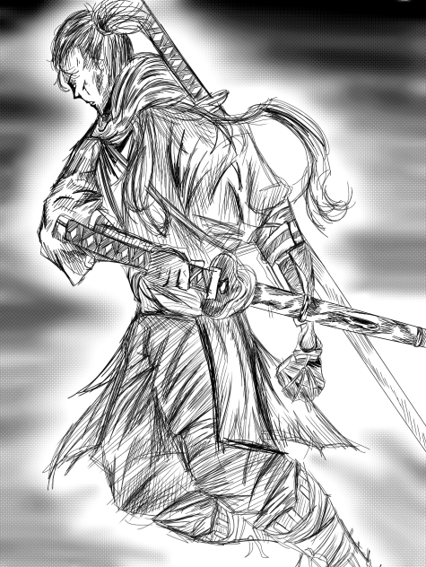 sekiro, the one arm wolf - ibisPaint