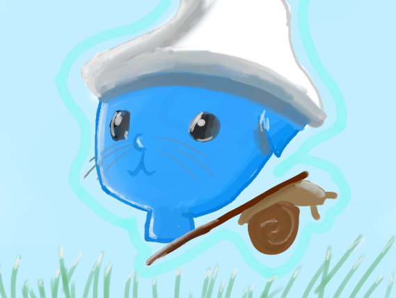 Smurf cat - ibisPaint