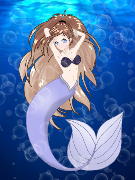 me as a mermaid - ibisPaint