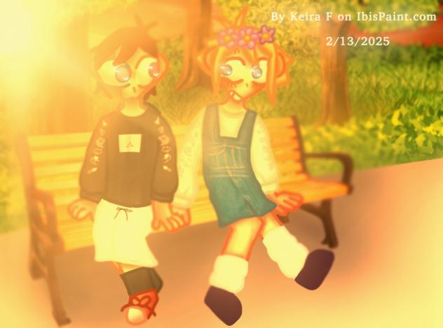 In the park ( Omori sunflower ) - ibisPaint