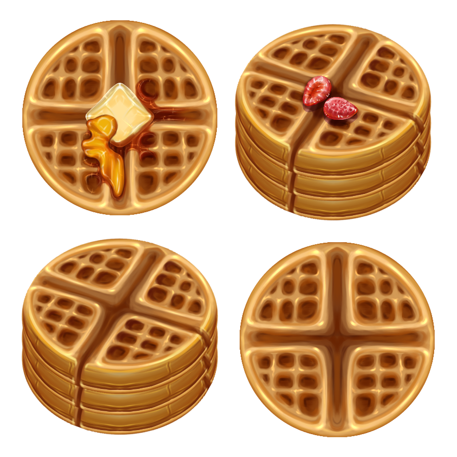 Europe Culinary (Belgium Waffles 🧇) - ibisPaint