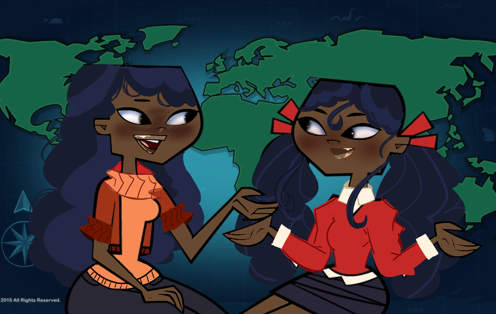 Blasian Emma and kitty - ibisPaint