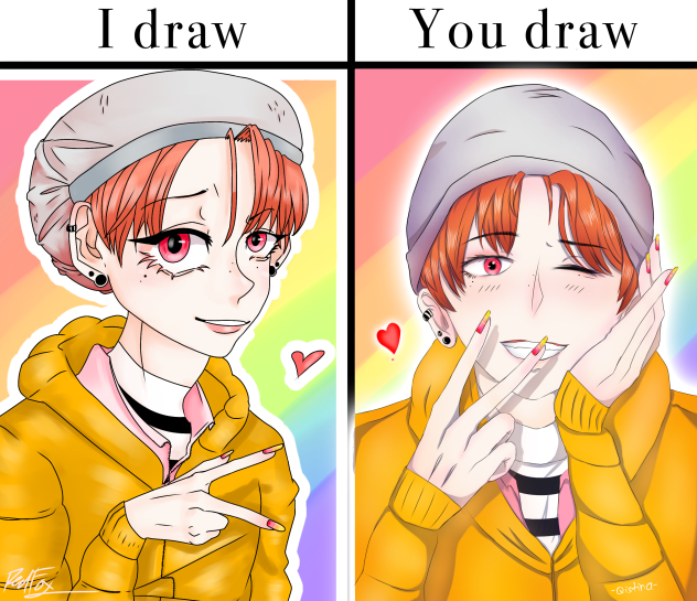 I draw you draw collab - ibisPaint